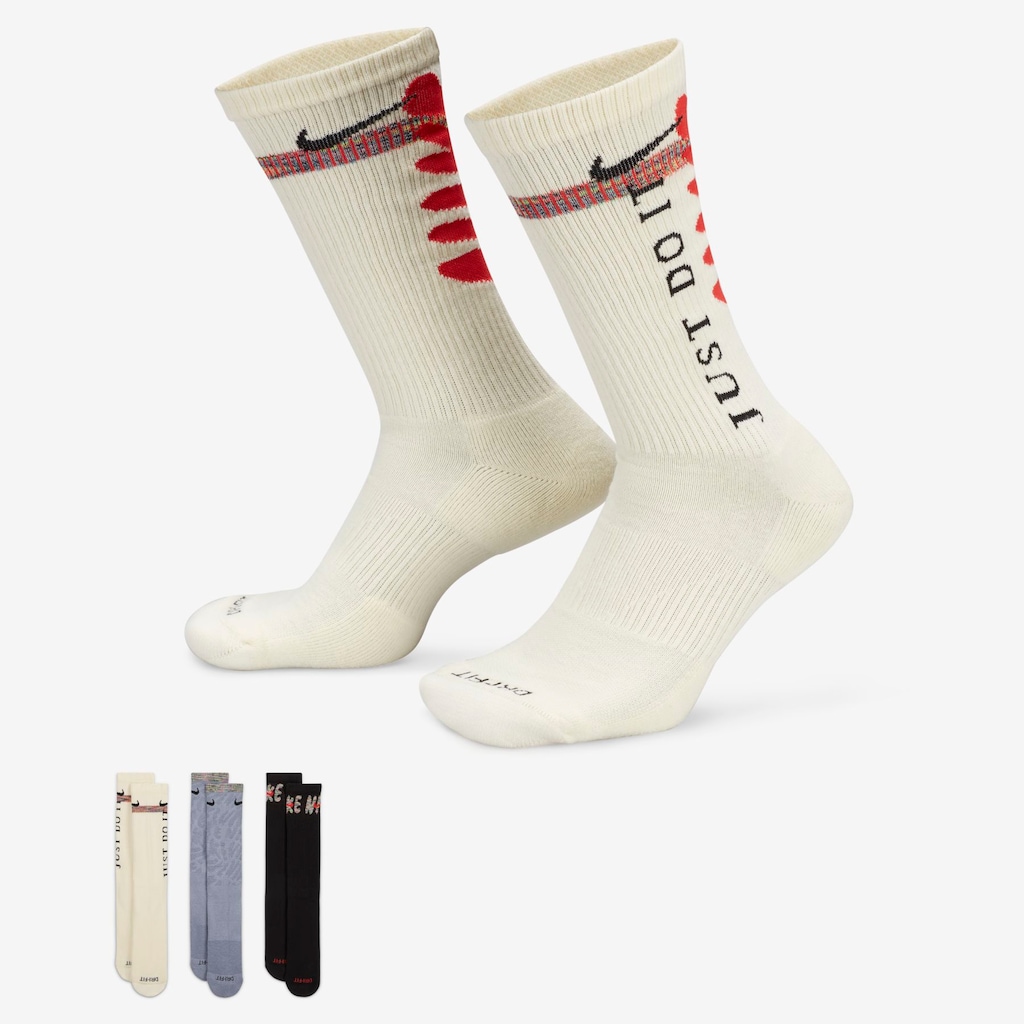 Meia Nike Everyday Plus Cushioned (3 Pares) Unissex - Nike