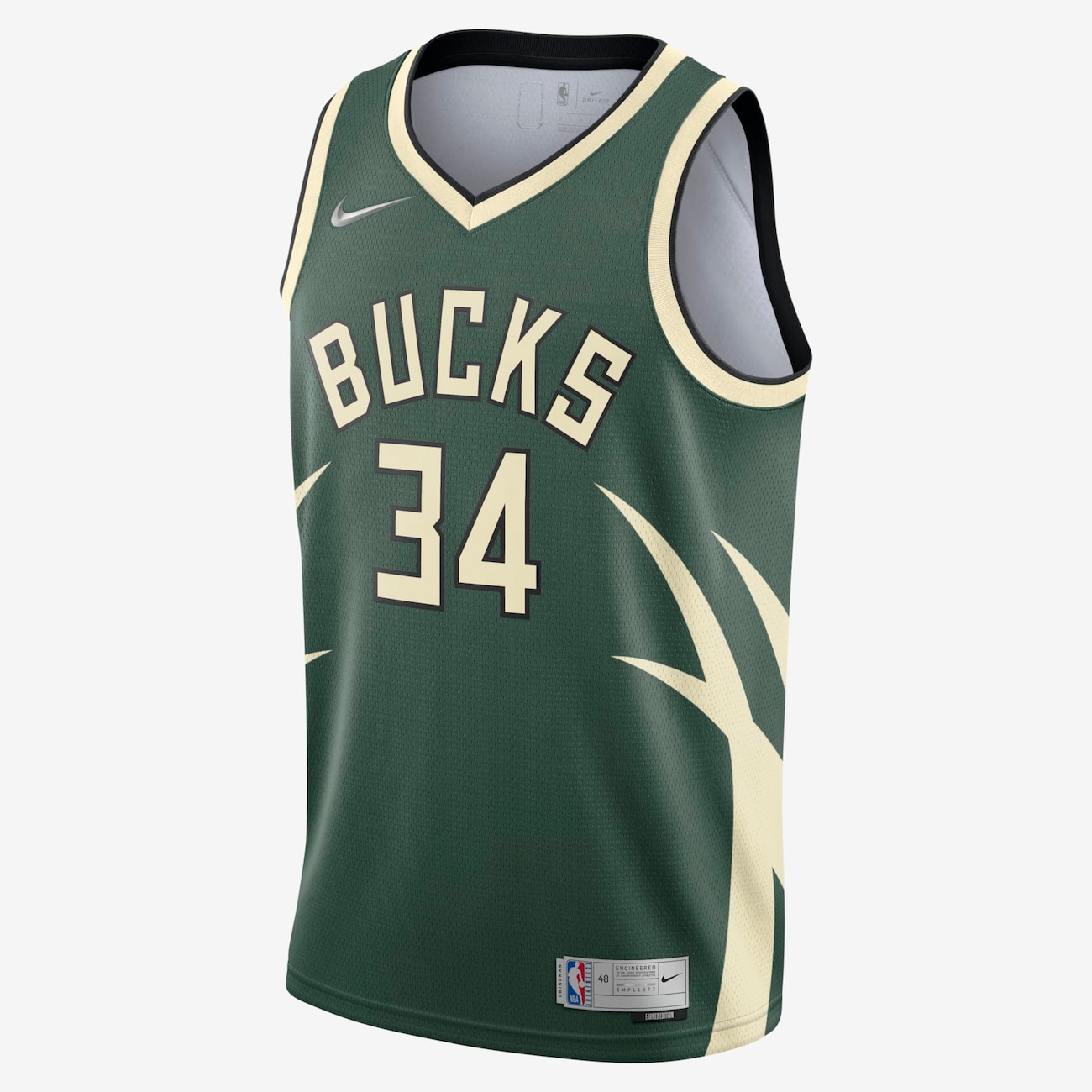 Regata Nike Milwaukee Bucks Earned Edition Masculina - Nike