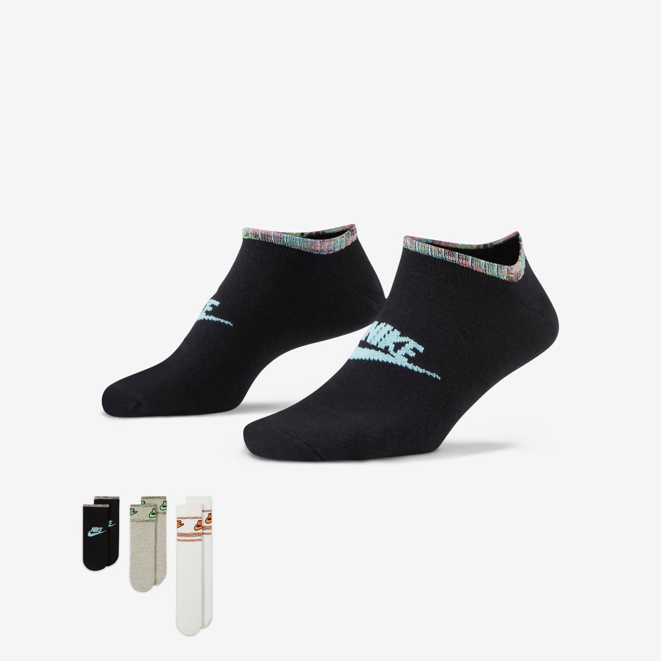 Meia Nike Sportswear Everyday Essentials (3 Pares) Unissex - Nike