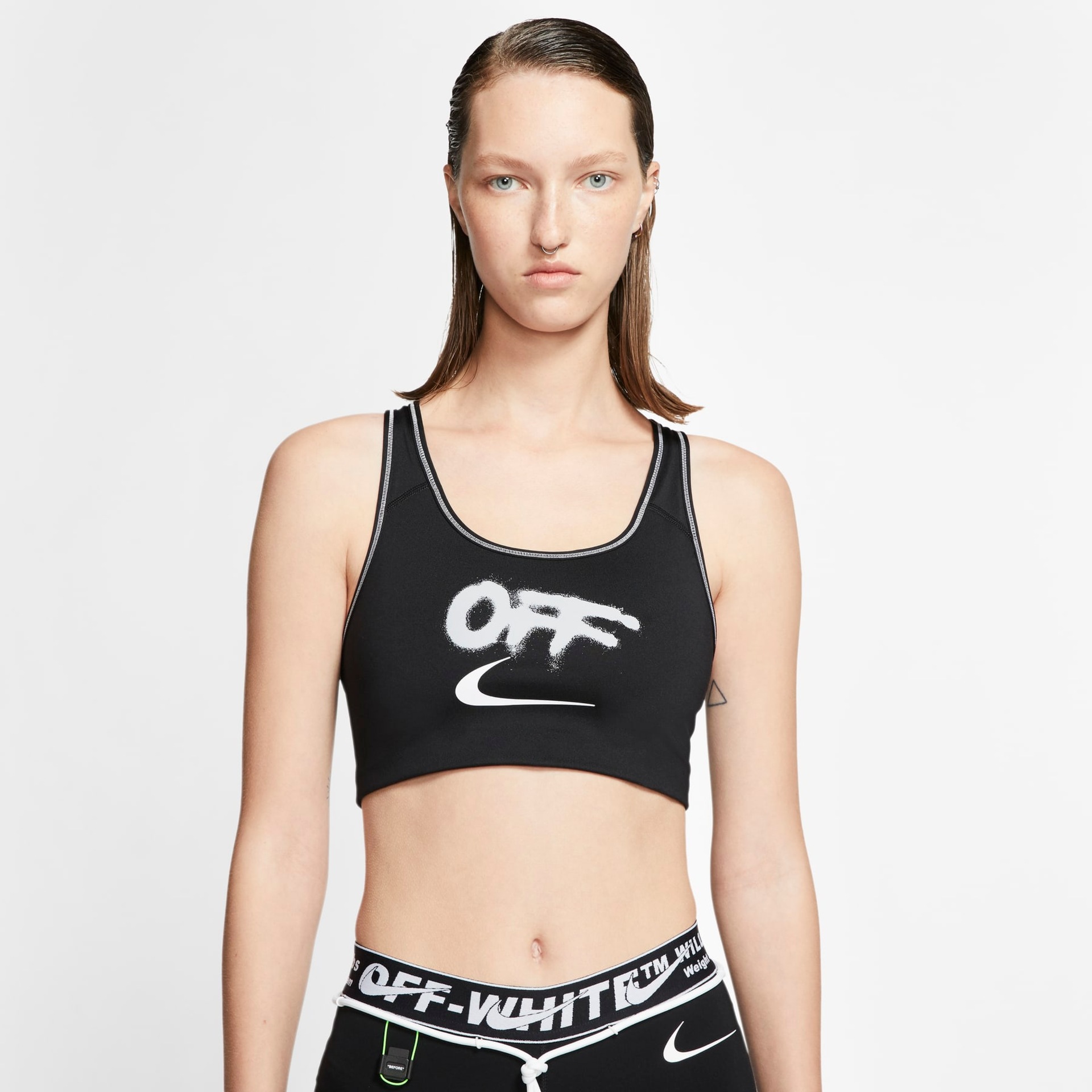 Oferta de Top Nike x Off-White™ Pro Classic Feminino - Nike - Just Do It