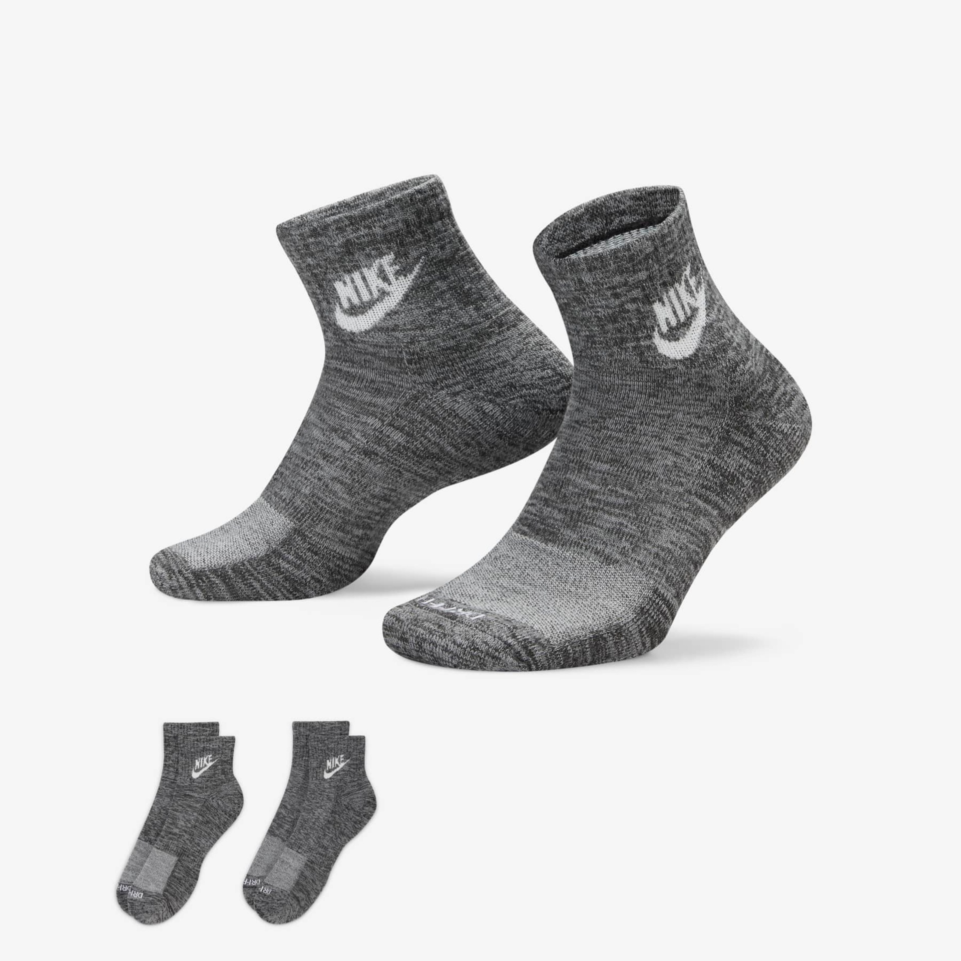 Meia Nike Everyday Plus Cushioned (2 pares) Masculina - Nike