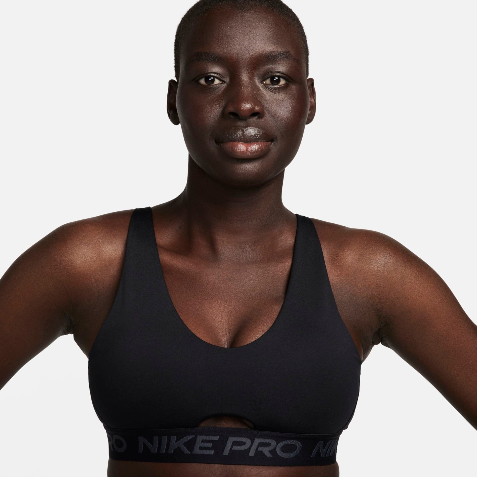 Top Nike Pro Indy Plunge Feminino - Nike