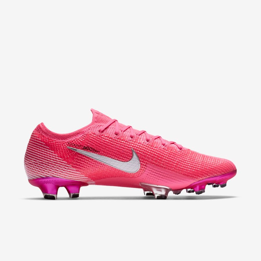 Oferta de Chuteira Nike Mercurial Vapor 13 Elite Mbappé Rosa Campo ...