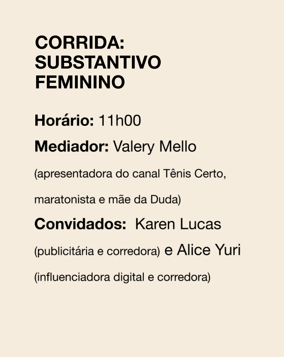 Programação Talks | Nike São Paulo Run