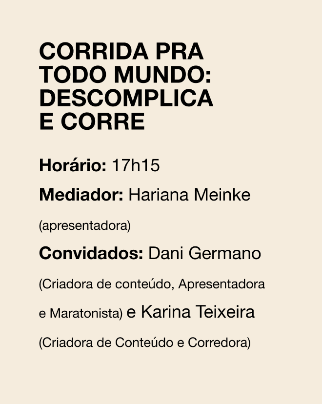 Programação Talks | Nike São Paulo Run