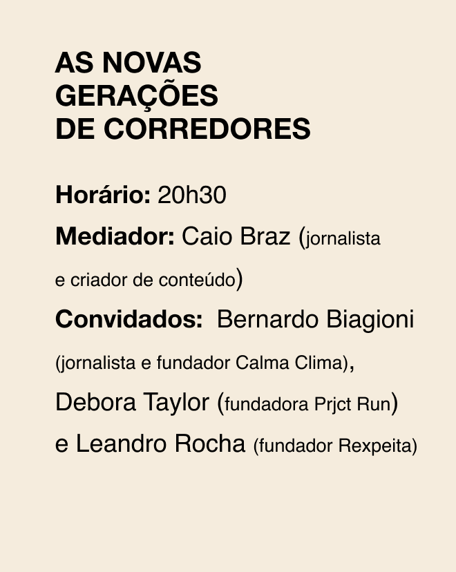 Programação Talks | Nike São Paulo Run